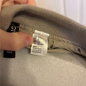 H&M | Jackets & Coats | Hm Quilted Taupe Bomber Jacket | Poshmark